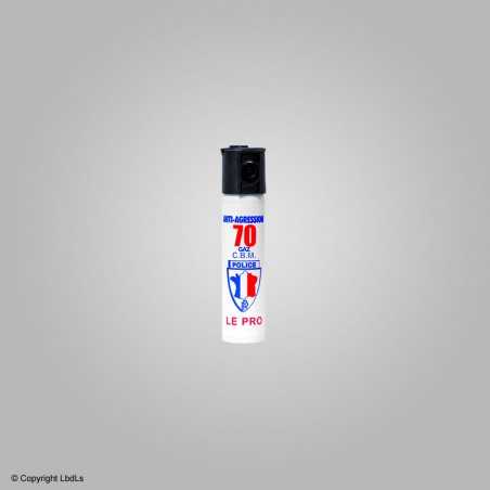 Aérosol anti-agression 70 Gaz CS CBM 75 ml