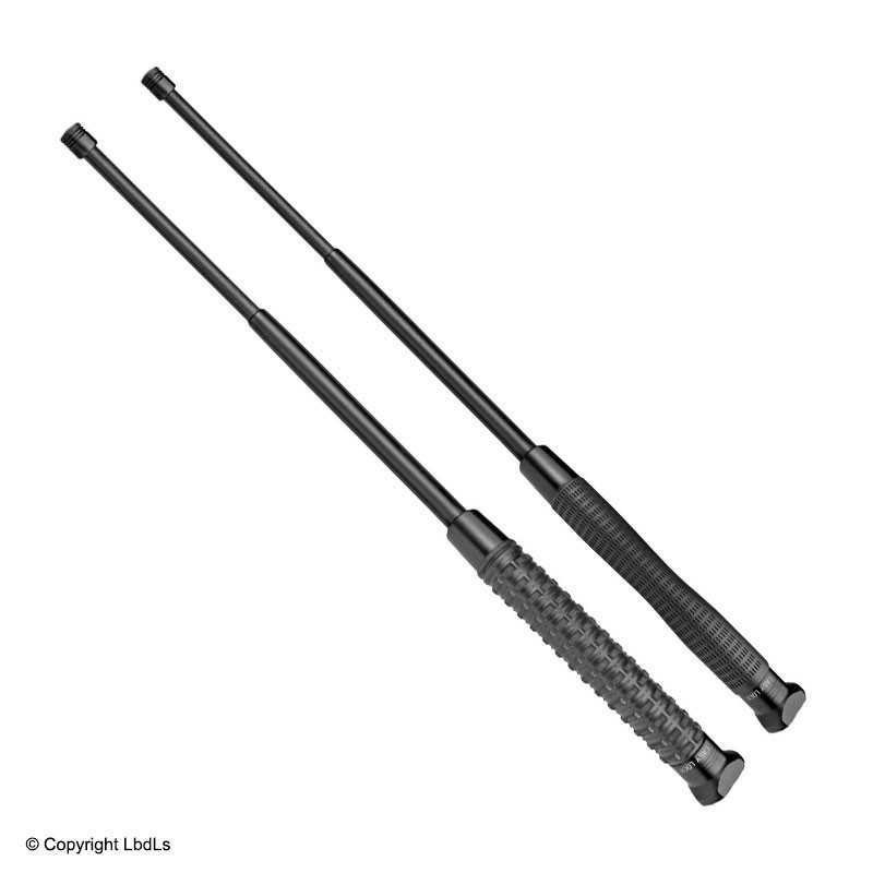 Bâton télescopique avec bouton triangle 20" ESP noir trempé avec étui