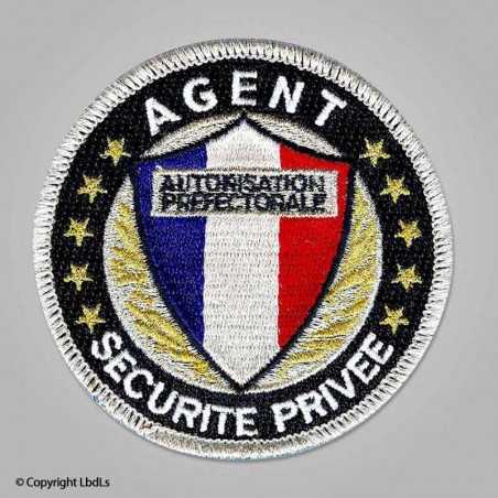 Ecusson AGENT DE SECURITE 8 cm velcro male