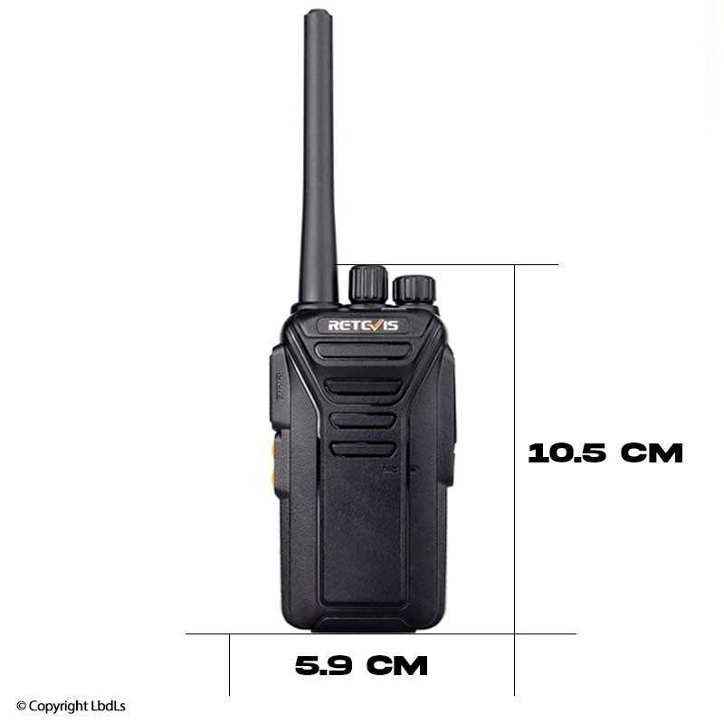 Pack de 5 RT27 Retevis PMR446 avec chargeur USB